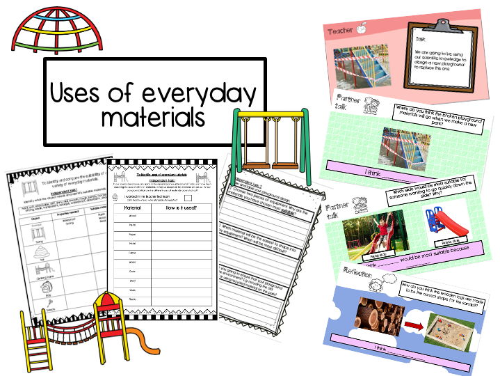 Year 2 Uses of everyday materials complete unit - STEM design a ...