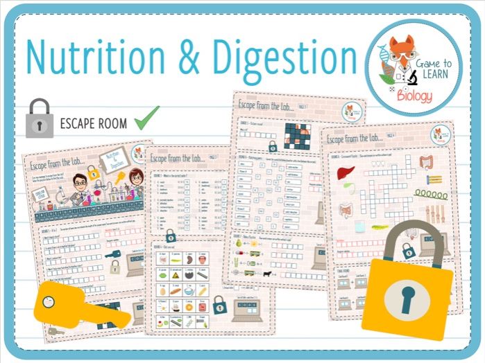 Nutrition & Digestion - Escape Room (KS3/4) | Teaching Resources
