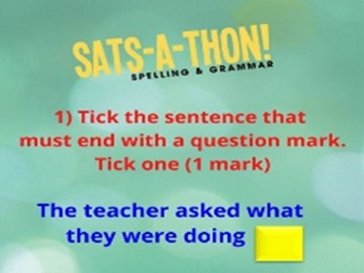 Sats-a-thon | Teaching Resources