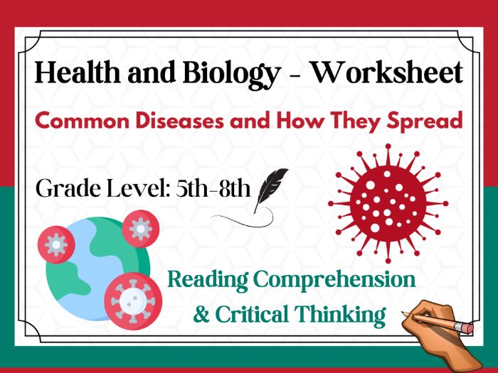 Common Diseases and How They Spread: Reading Comprehension Passages ...