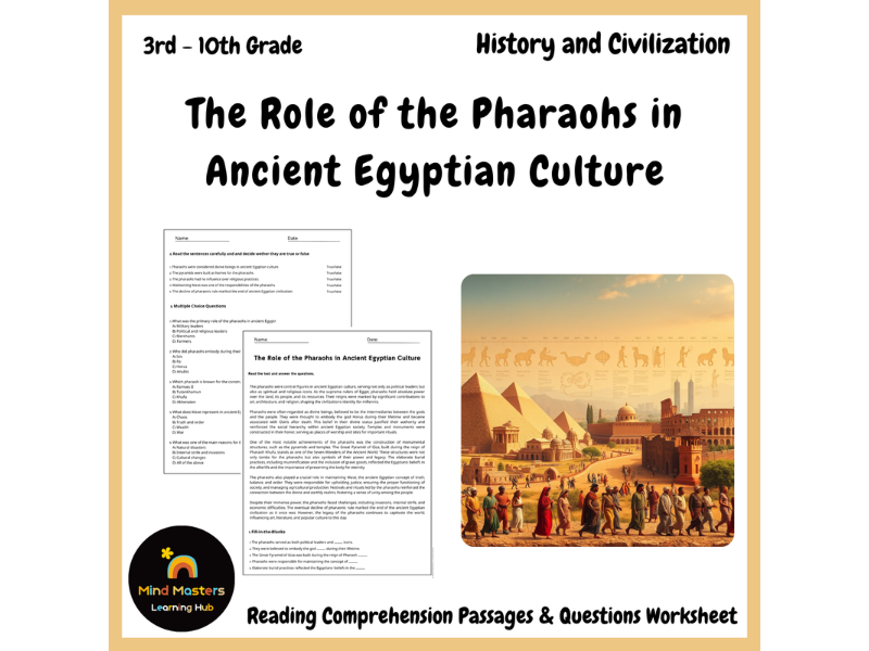 The Role of the Pharaohs in Ancient Egyptian Culture Reading ...