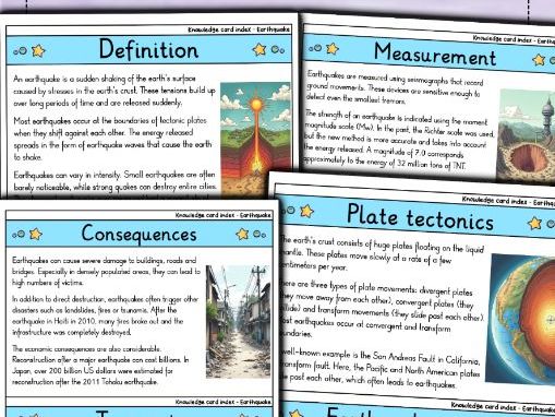 Earthquakes - Flashcards | Geography | Causes, Effects & Measurement ...