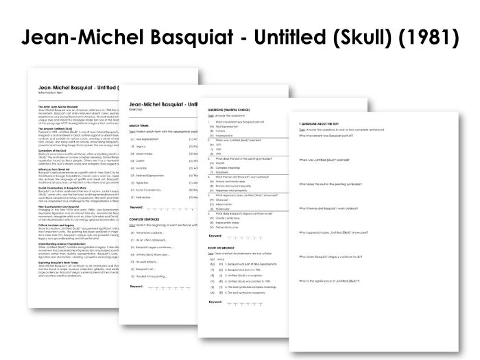 Jean-Michel Basquiat - Untitled (Skull) (1981) | Teaching Resources