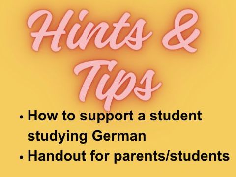 GERMAN Tips to Support Learning | Teaching Resources