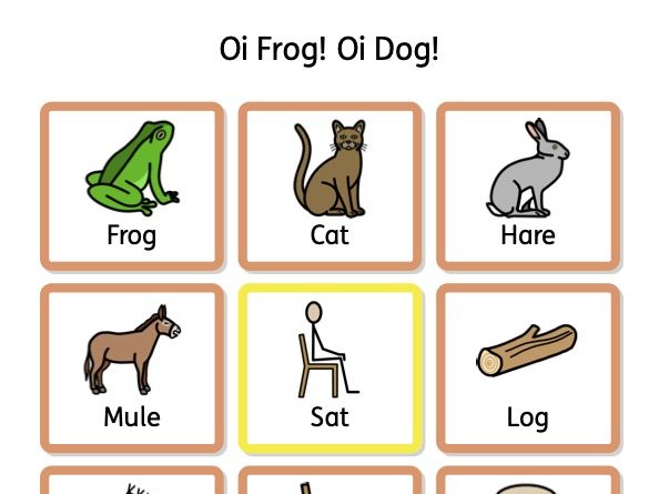 Oi Frog Oi Dog Word Symbol Mat SEN Support Colourful Semantics Language ...