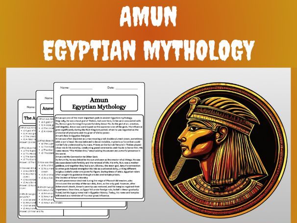 Egyptian Mythology Reading Comprehension Passages and Questions ...