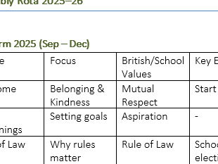 Primary weekly Assembly themes - full year template | Teaching Resources
