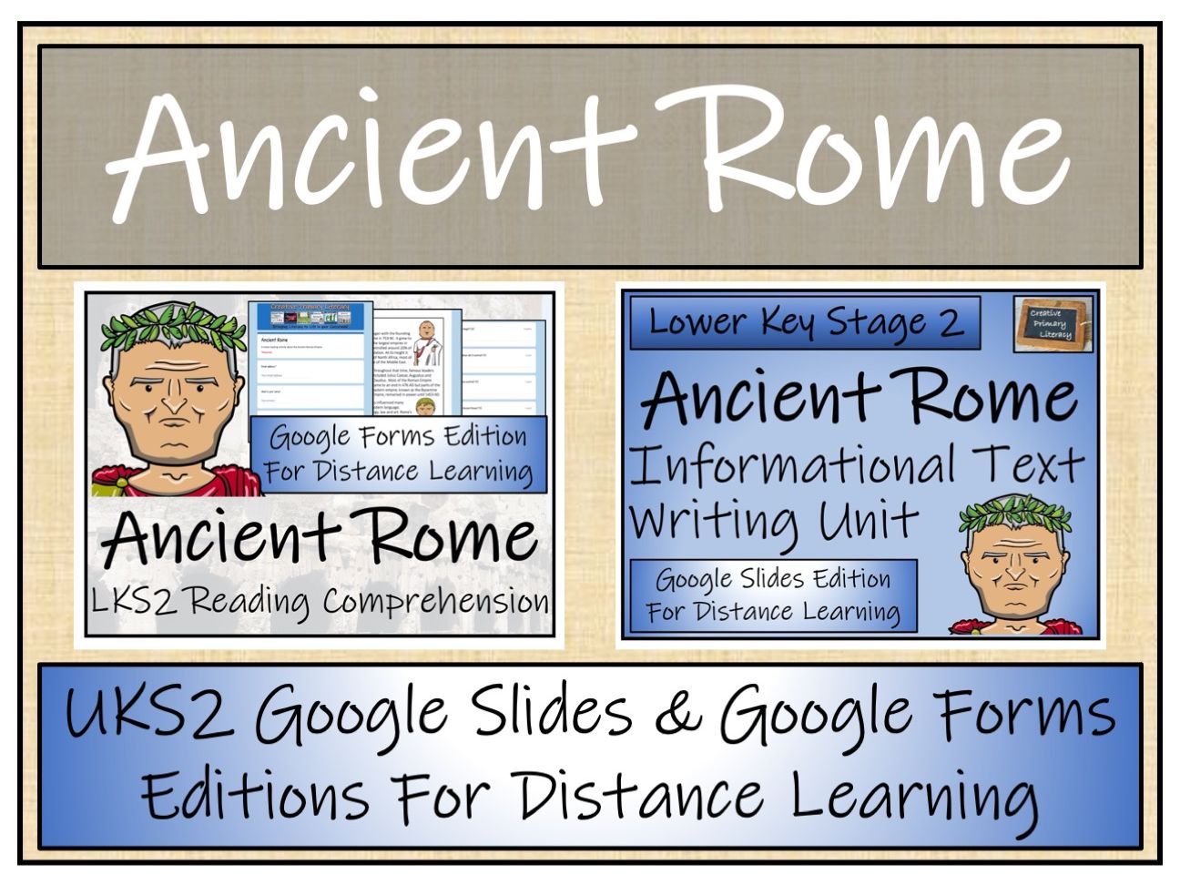 LKS2 Ancient Rome Informational Writing & Reading Comprehension Bundle ...