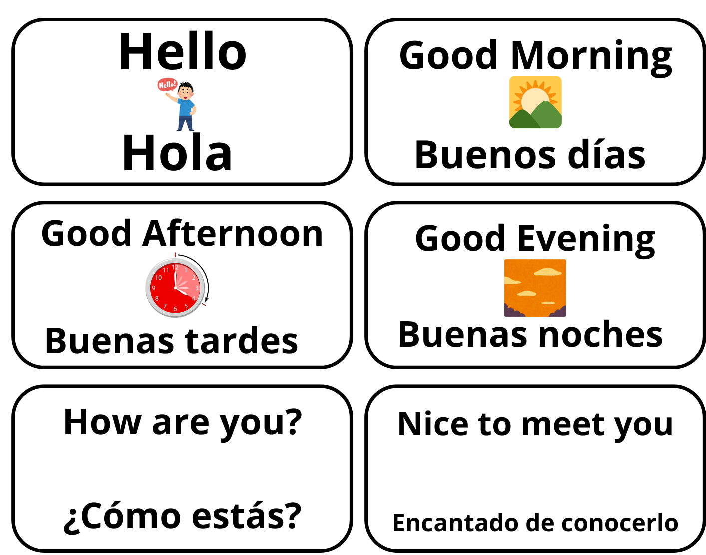ESL Multilingual Vocabulary Flashcards on "General Introductions ...