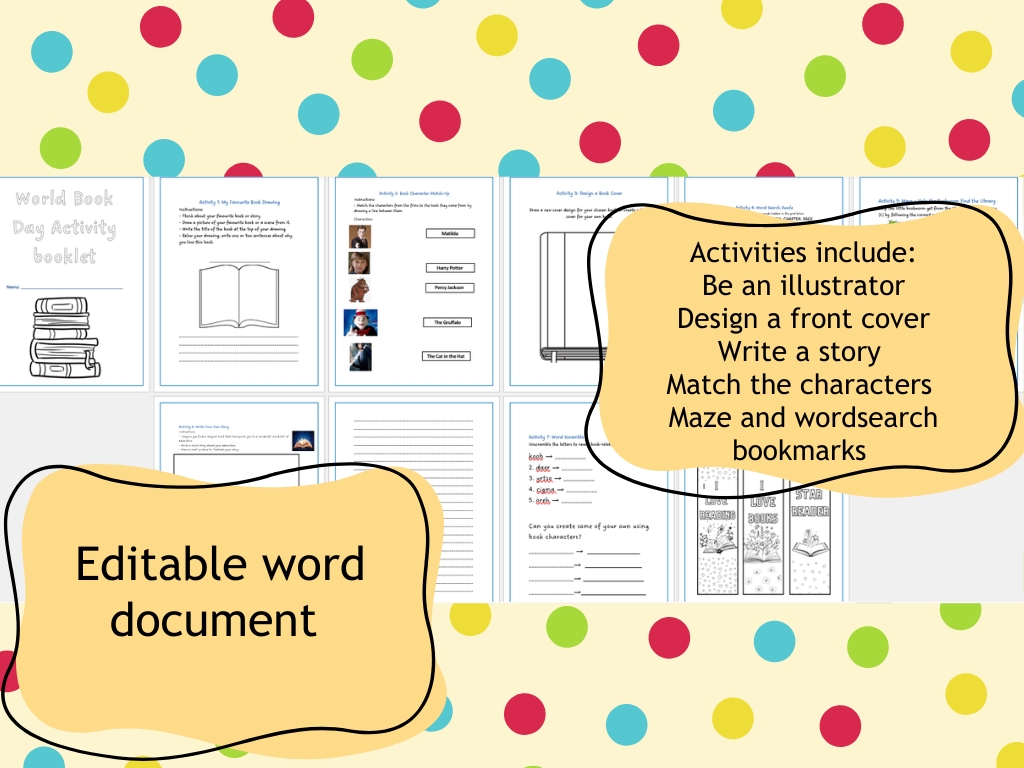 World Book Day Activity Booklet | Teaching Resources