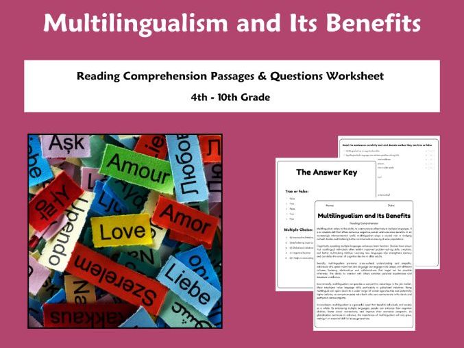 Multilingualism and Its Benefits: Reading Comprehension Passages ...