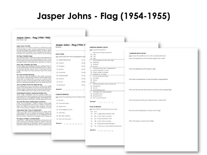 Jasper Johns - Flag (1954-1955) | Teaching Resources