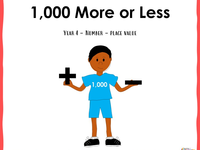 1 000 More Or Less Year 4 Teaching Resources