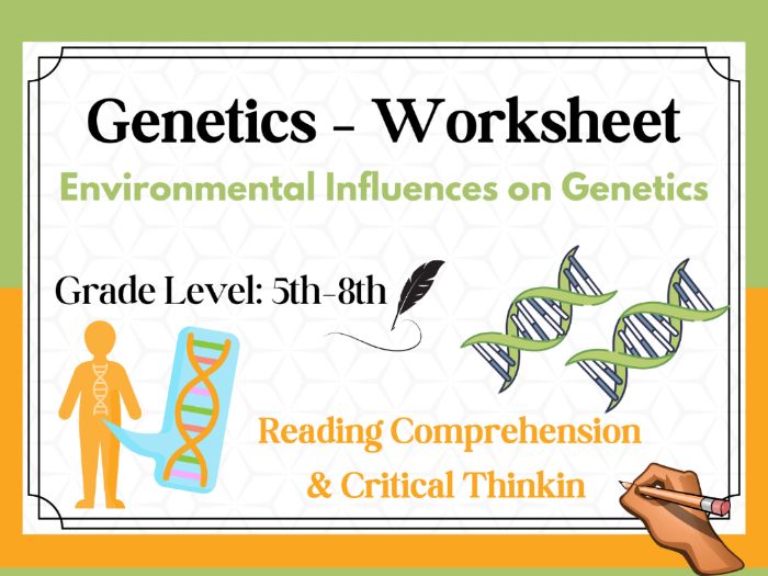 Environmental Influences on Genetics: Reading Comprehension Passages ...