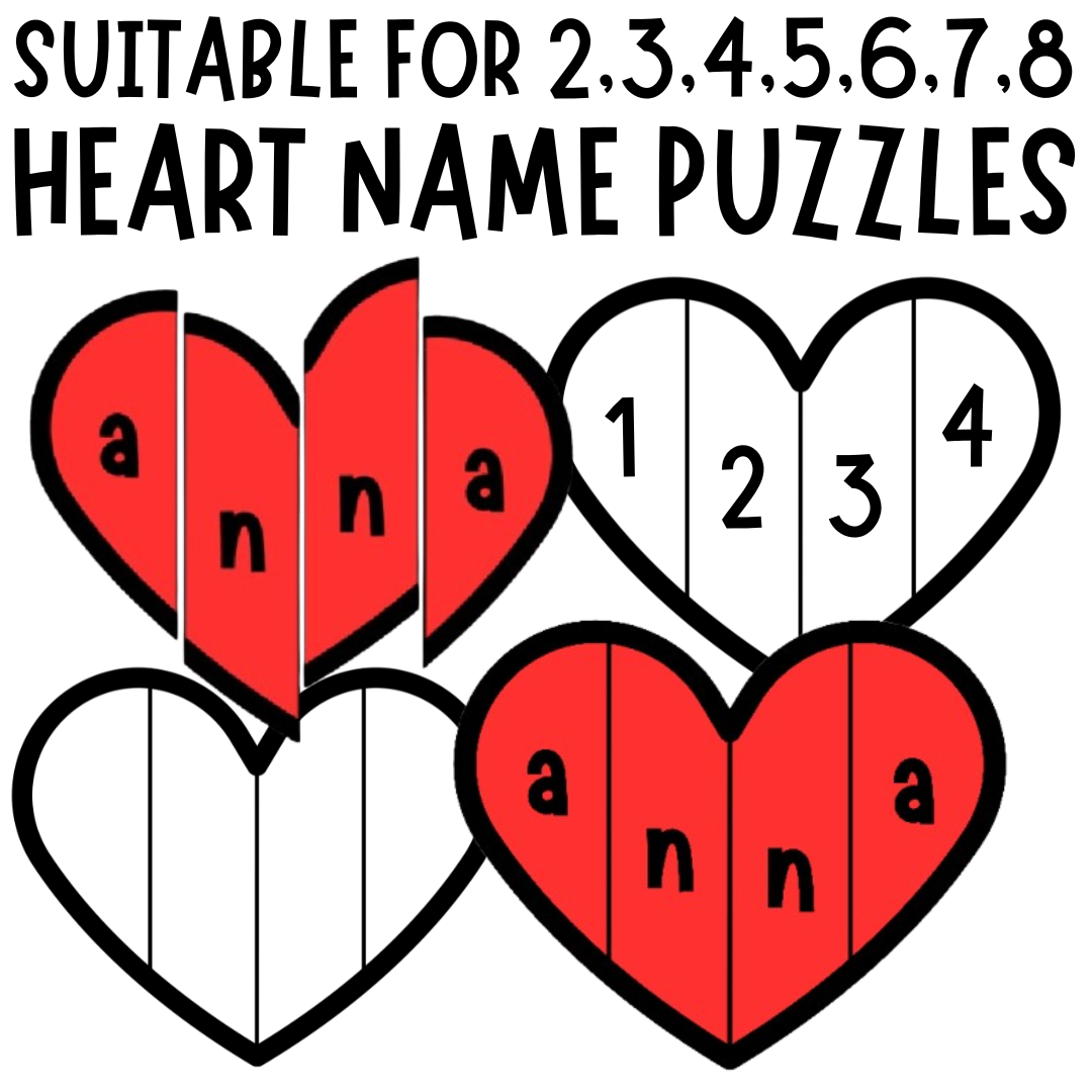 Mothers Day Craft Cutting Practice Bulletin Board Editable Heart Name ...