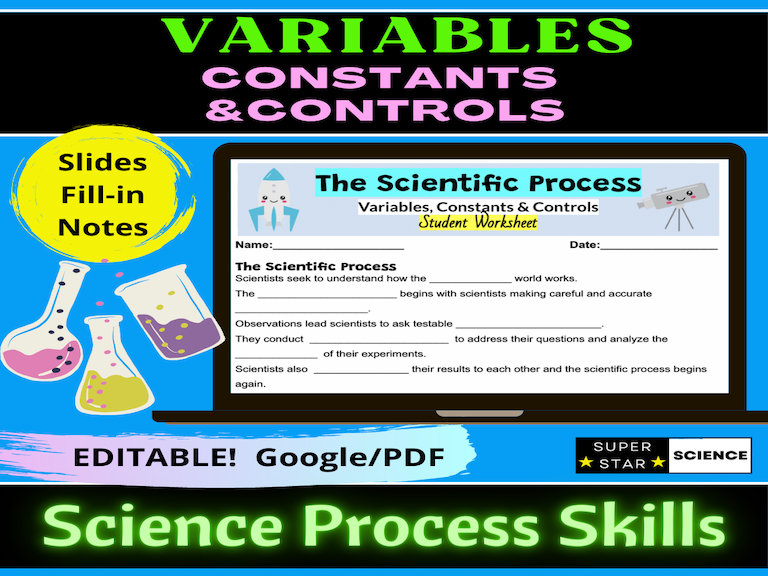 Science Variables, Constants & Controls MYP & STEM Process Skills ...