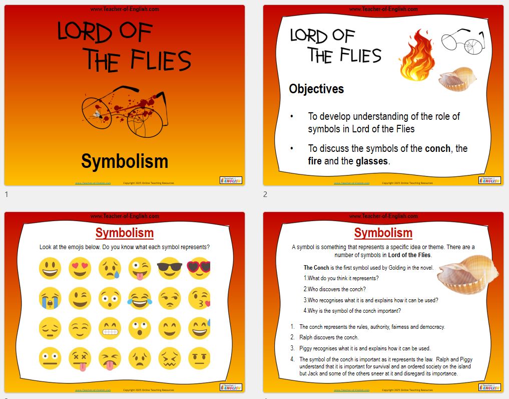 Lord of the Flies - Symbolism | Teaching Resources