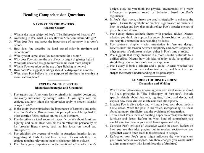 The Philosophy of Furniture by Edgar Allan Poe with Reading ...