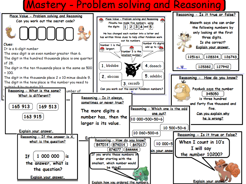 Place Value Mystery Numbers