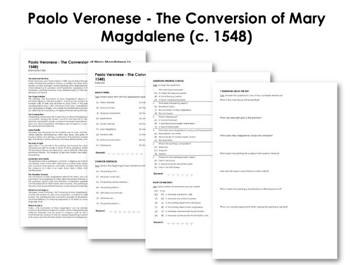 Paolo Veronese - The Conversion of Mary Magdalene (c. 1548) | Teaching ...