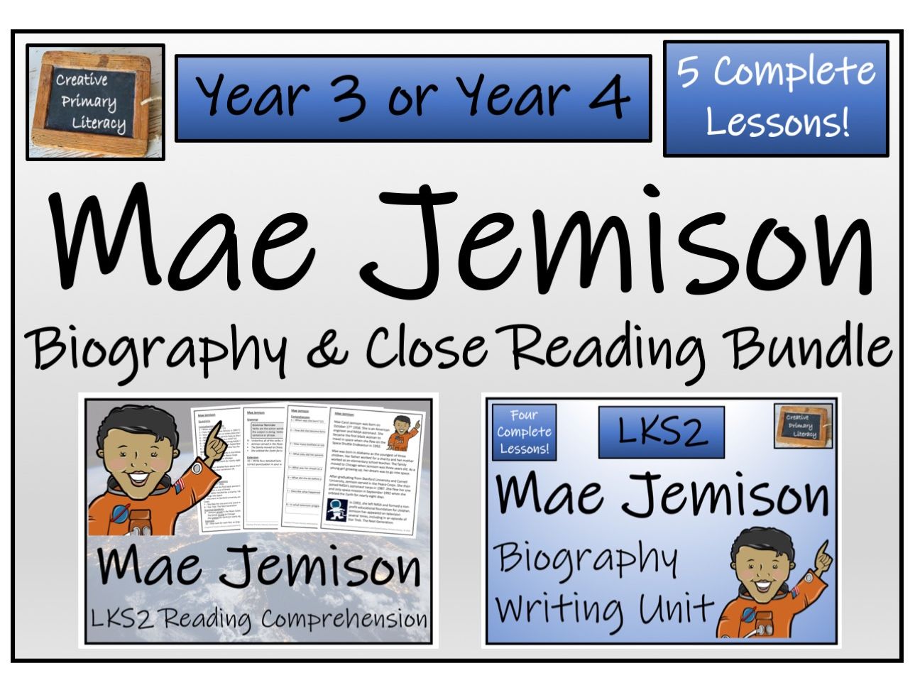 LKS2 Mae Jemison Reading Comprehension & Biography Bundle | Teaching ...