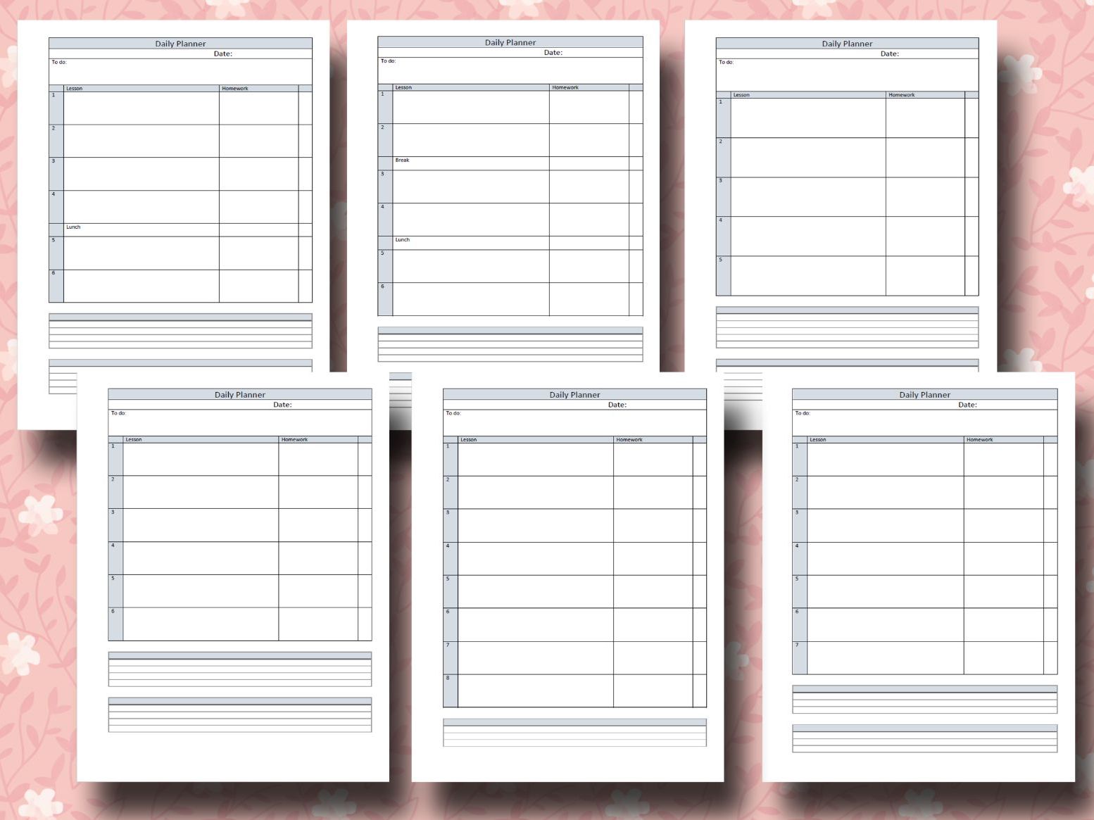Teacher Daily Planner Teaching Resources