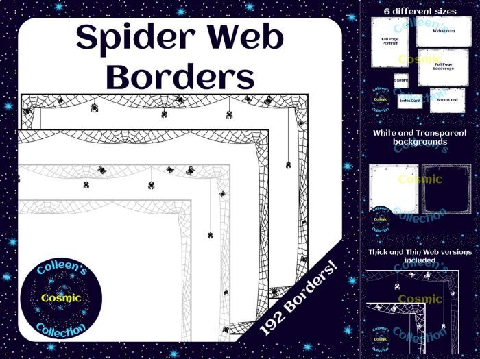 Spider Web Borders | Teaching Resources