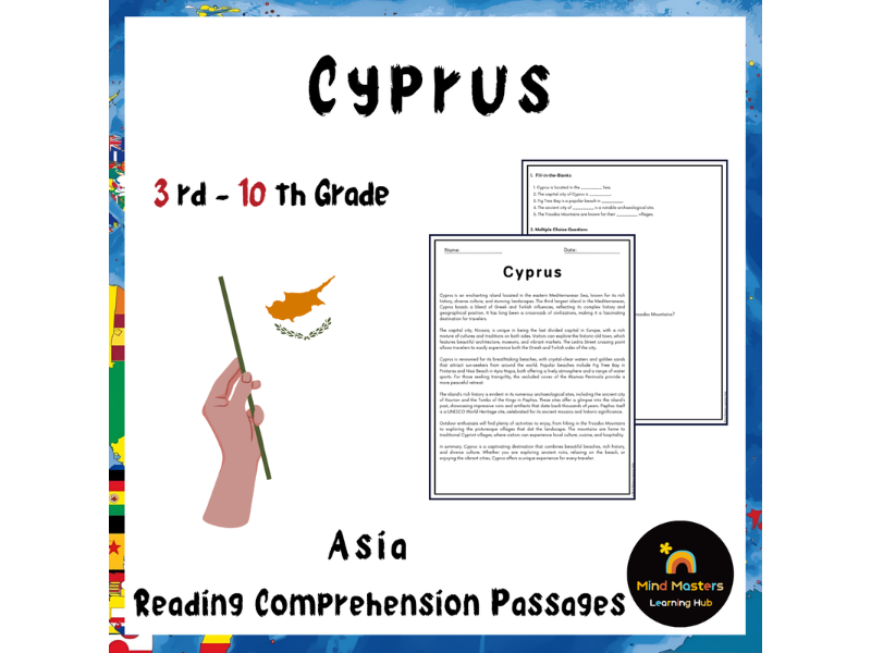 Asia Reading Comprehension Passages & Questions Worksheets Bundle#1 ...