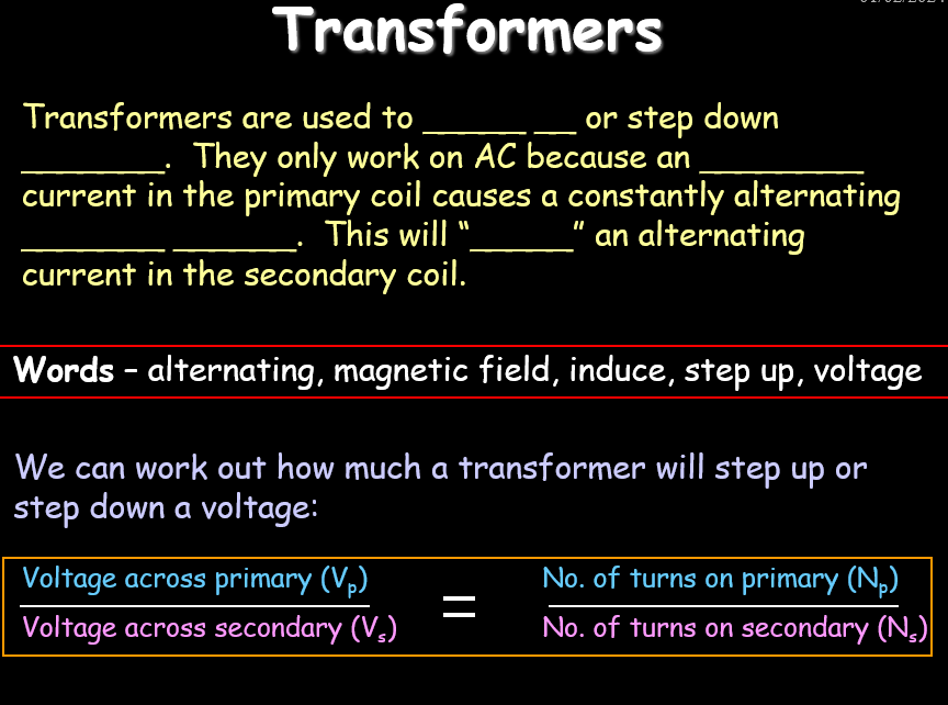 P15.7 Transformers | Teaching Resources