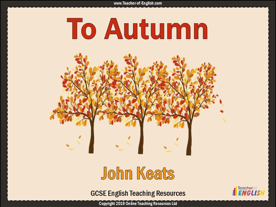 To Autumn | Teaching Resources
