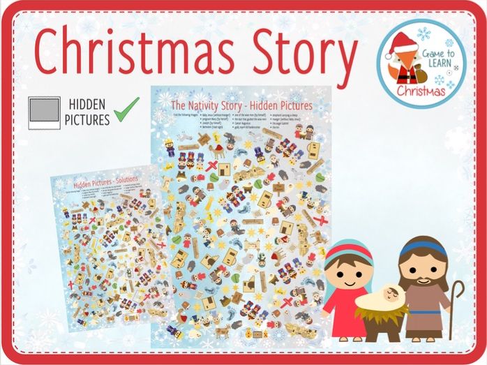 Christmas Story - Hidden Images | Teaching Resources