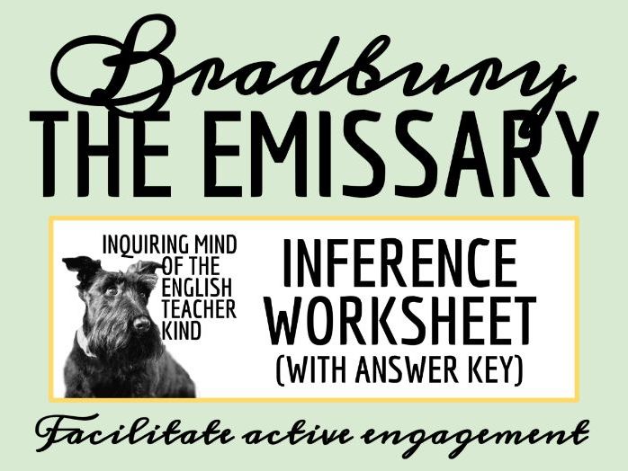 "The Emissary" by Ray Bradbury Close Reading Analysis Worksheet ...
