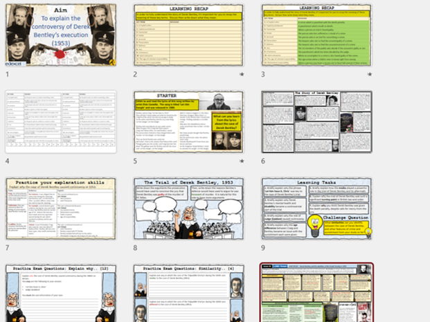 GCSE History Edexcel: Crime & Punishment Unit 4 Bundle (Lessons 22-28 ...