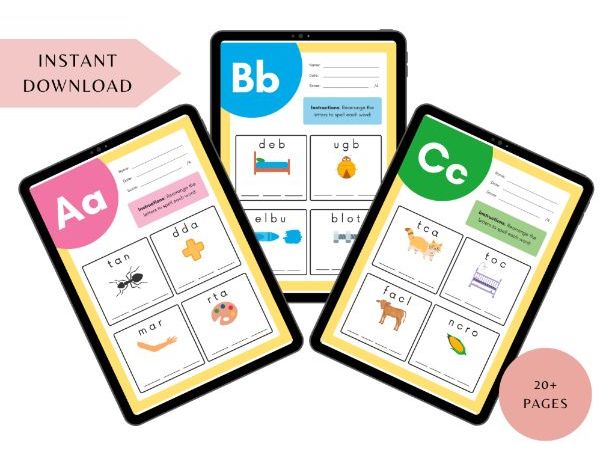 Alphabet Spelling Practice Pages | Teaching Resources