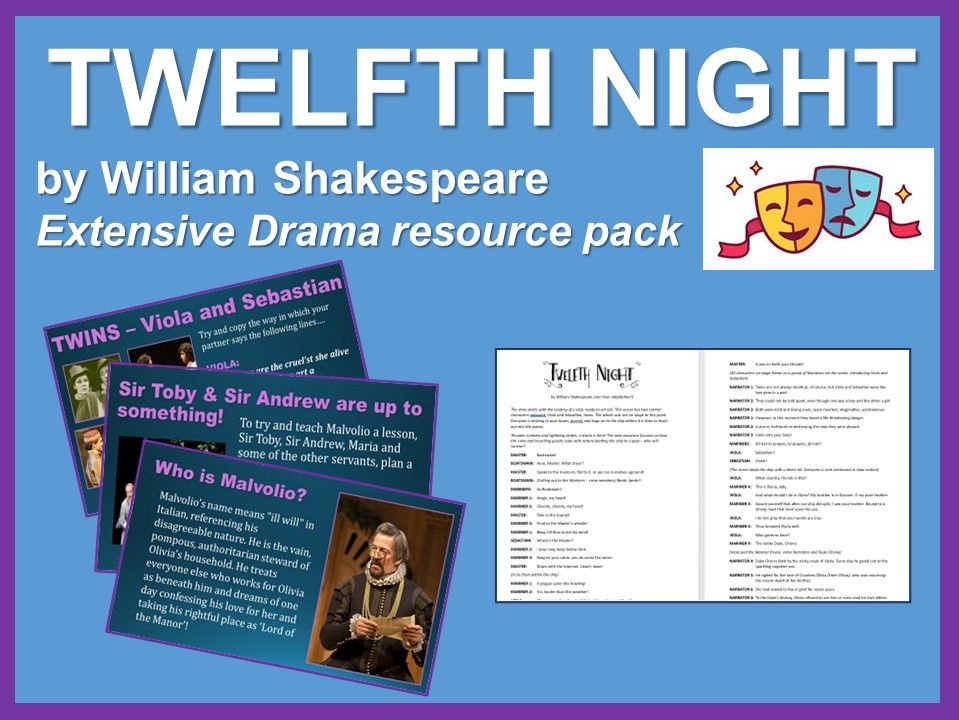 Twelfth Night by William Shakespeare: Scheme and Script resource pack ...