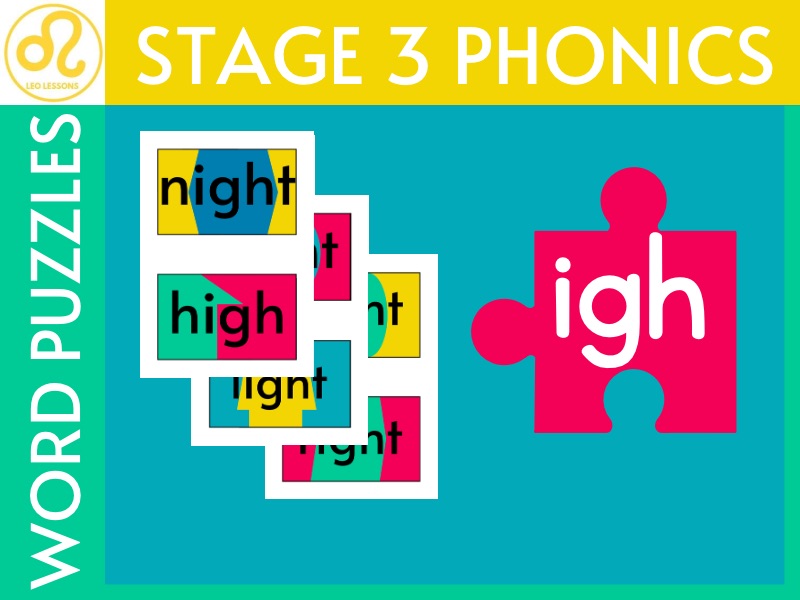 Stage 3 phonics word puzzle bundle oi ai igh | Teaching Resources