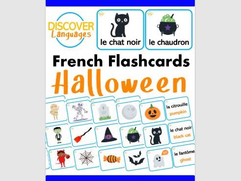 French Halloween Vocabulary Flashcards for Beginners, Games and ...