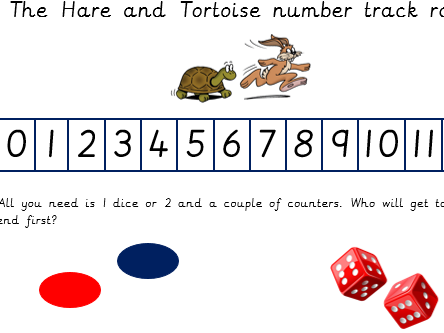 Hare and tortoise number line game | Teaching Resources