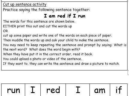 RWI ditty activities | Teaching Resources