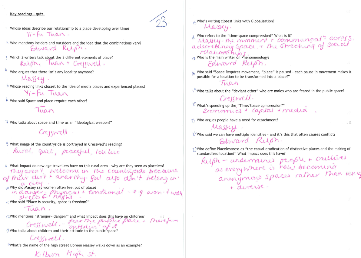 AQA A-LEVEL Changing Places - L4 Exogenous and Endogenous factors ...