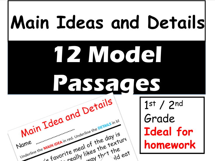 Identify Main Idea & Details – KS2 Pack | Teaching Resources