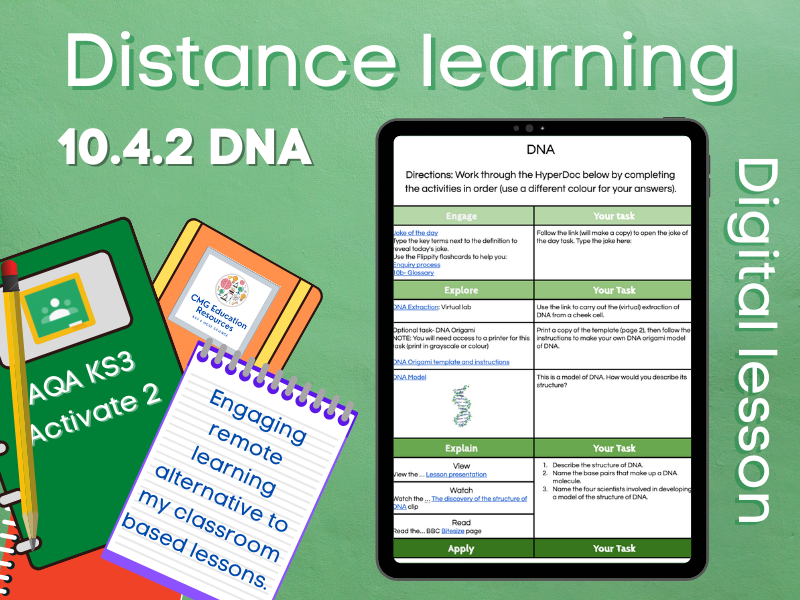 10b- Genes: Distance learning bundle (AQA KS3 Activate 2) | Teaching ...