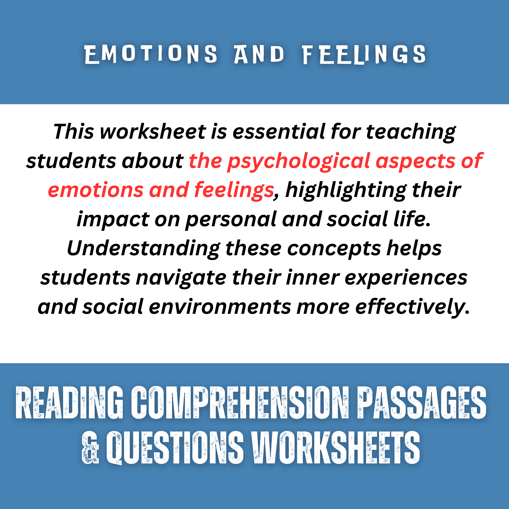 Emotions and Feelings - Psychology and Human Behavior Reading ...