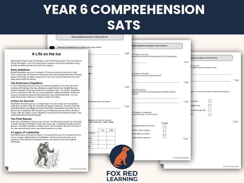 Year 6 SATs Reading Comprehension | 40 Extracts with SATs-Style Questions | Teaching Resources