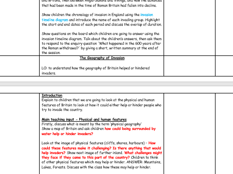 Anglo-Saxons/Vikings Planning (10 lessons) | Teaching Resources