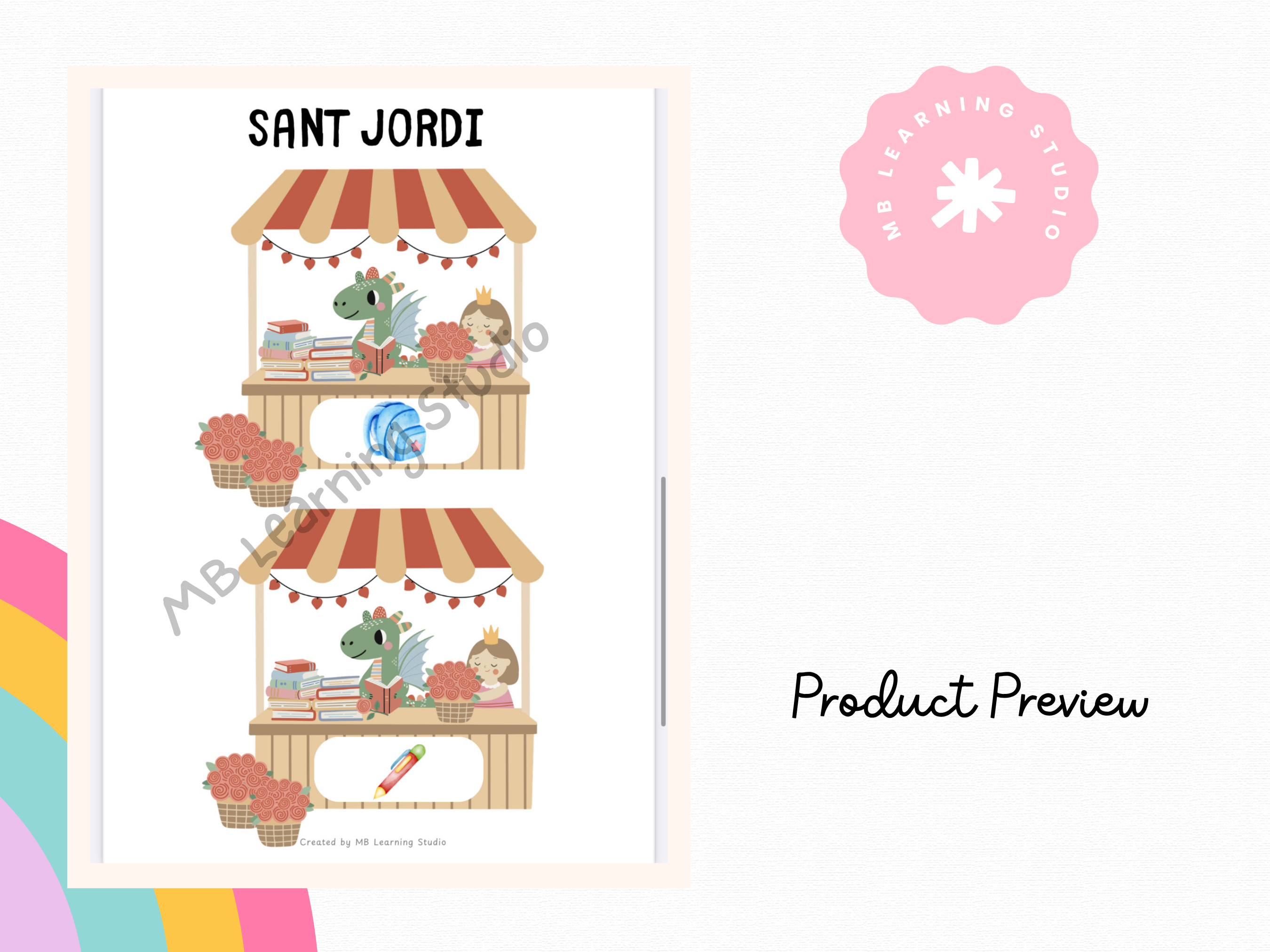 Sant Jordi (Saint George’s Day) Phase 2 & Phase 3 Picture Prompts ...