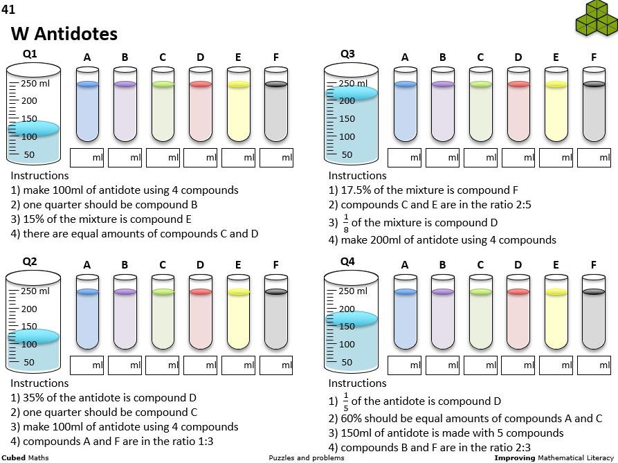 26a Maths Problems Puzzles And Ideas pdf Teaching Resources