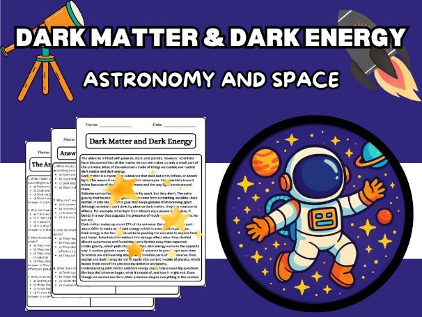 Dark Matter & Dark Energy - Astronomy and Space Reading Comprehension ...