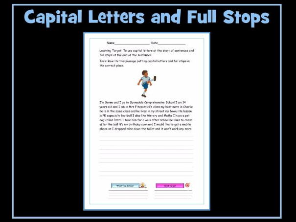 Rewrite Paragraph With Correct Punctuation Ks2 Crumbmoms