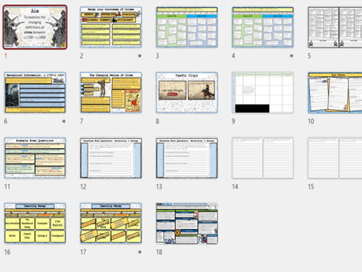 GCSE History Edexcel Crime and Punishment Unit 3 Bundle | Teaching ...